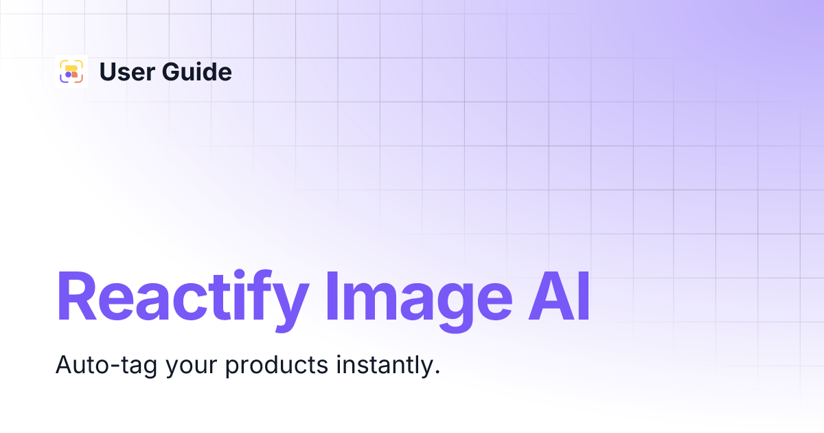 Reactify Image AI | User Guide